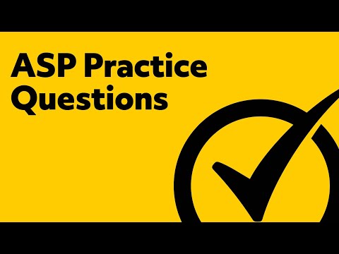 ASP Safety Fundamentals Exam Practice (Certification Review)